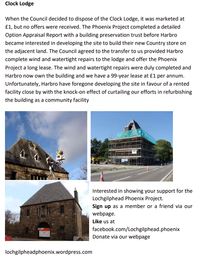 Clock Lodge | Lochgilphead Phoenix Project